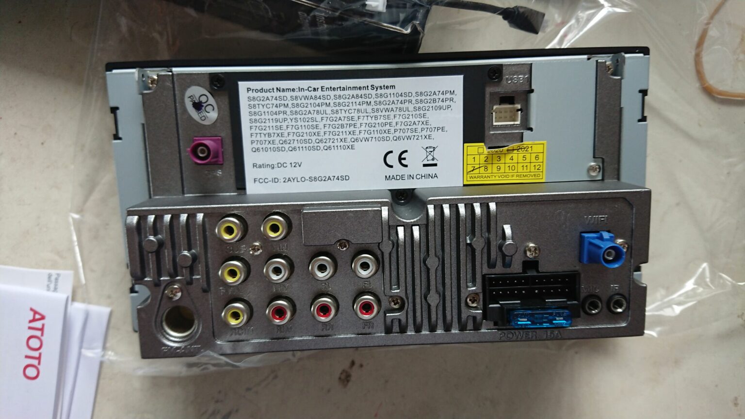 ATOTO S8 ナビ取り付け作業編 1.〜購入〜確認〜 - ザ☆ワールドスター